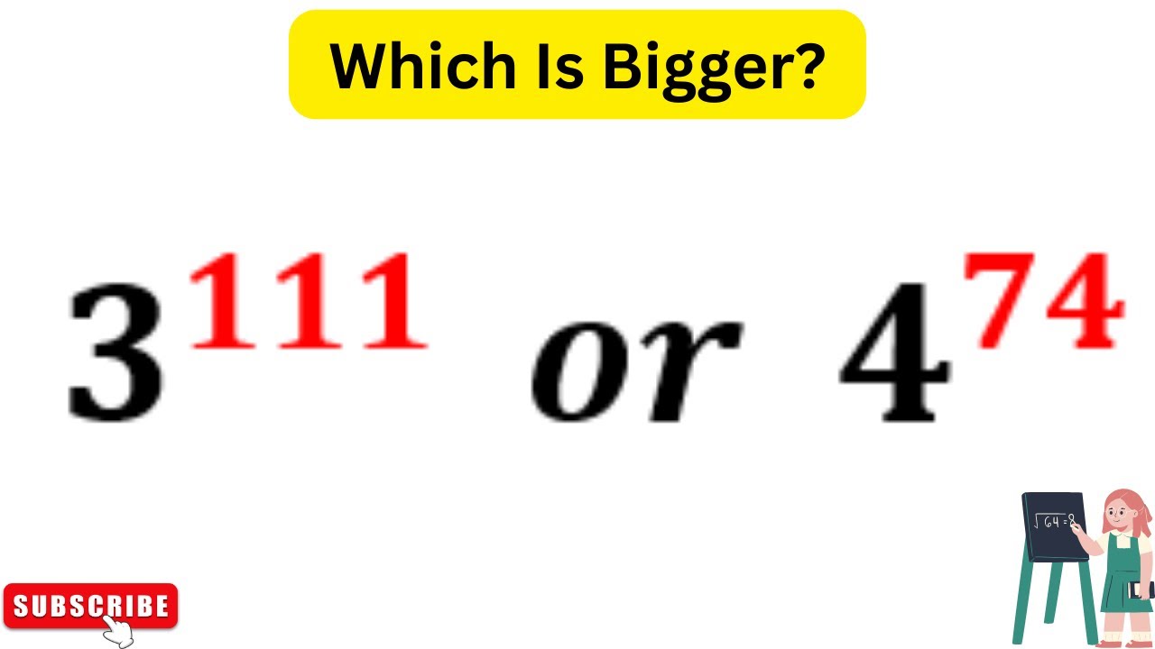 3^111 or 4^74 | Which Is Bigger? | Using Log also - YouTube