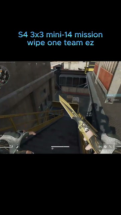 S4 3x3 mini-14 mission - YouTube