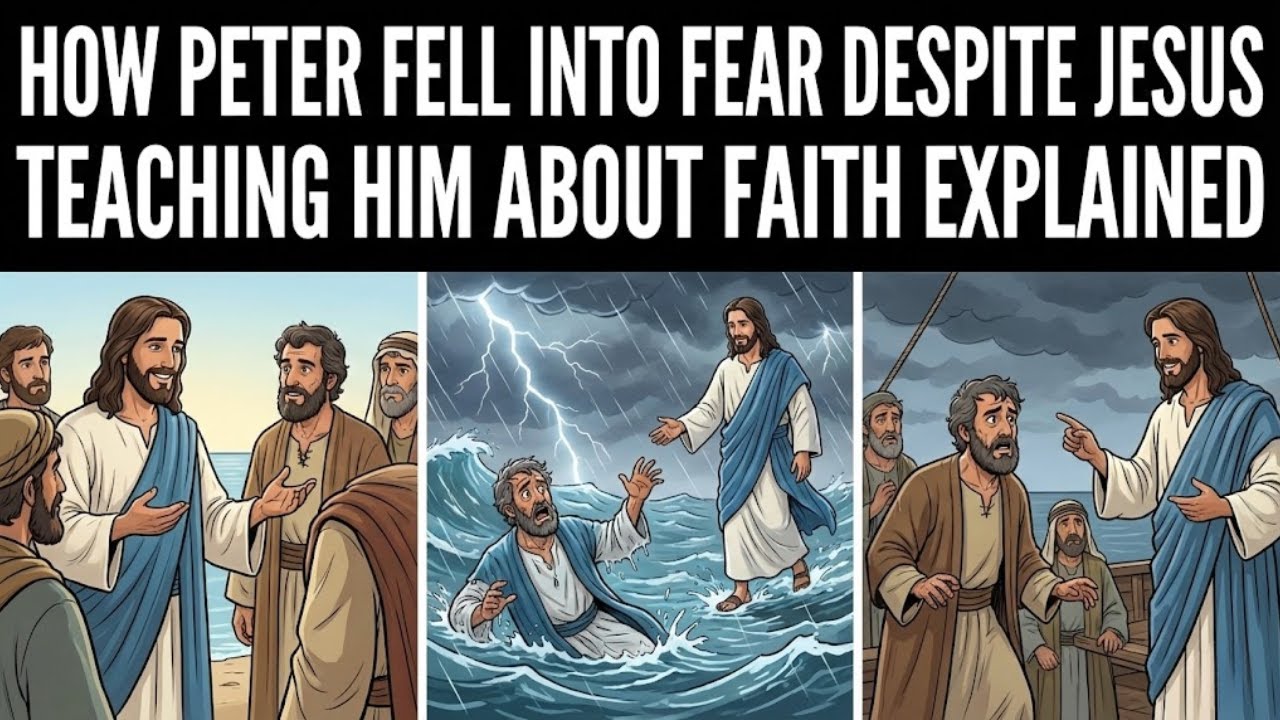 How Peter Fell Into Fear Despite Jesus Teaching Him About Faith ...