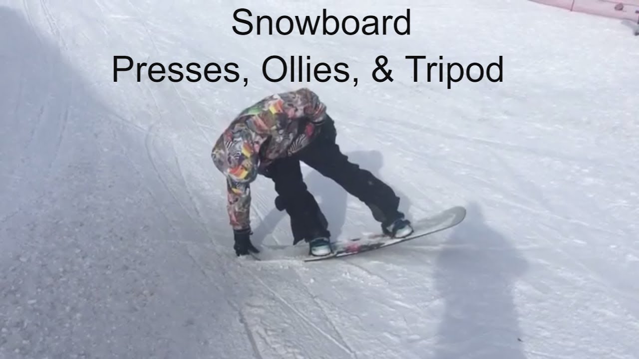 How To Tail Press/Nose Press On A Snowboard How To Ollie, Nollie ...