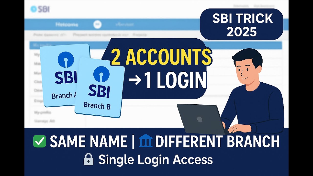 दो SBI Account एक Net Banking में कैसे जोड़ें? | Use 2 SBI Accounts in ...