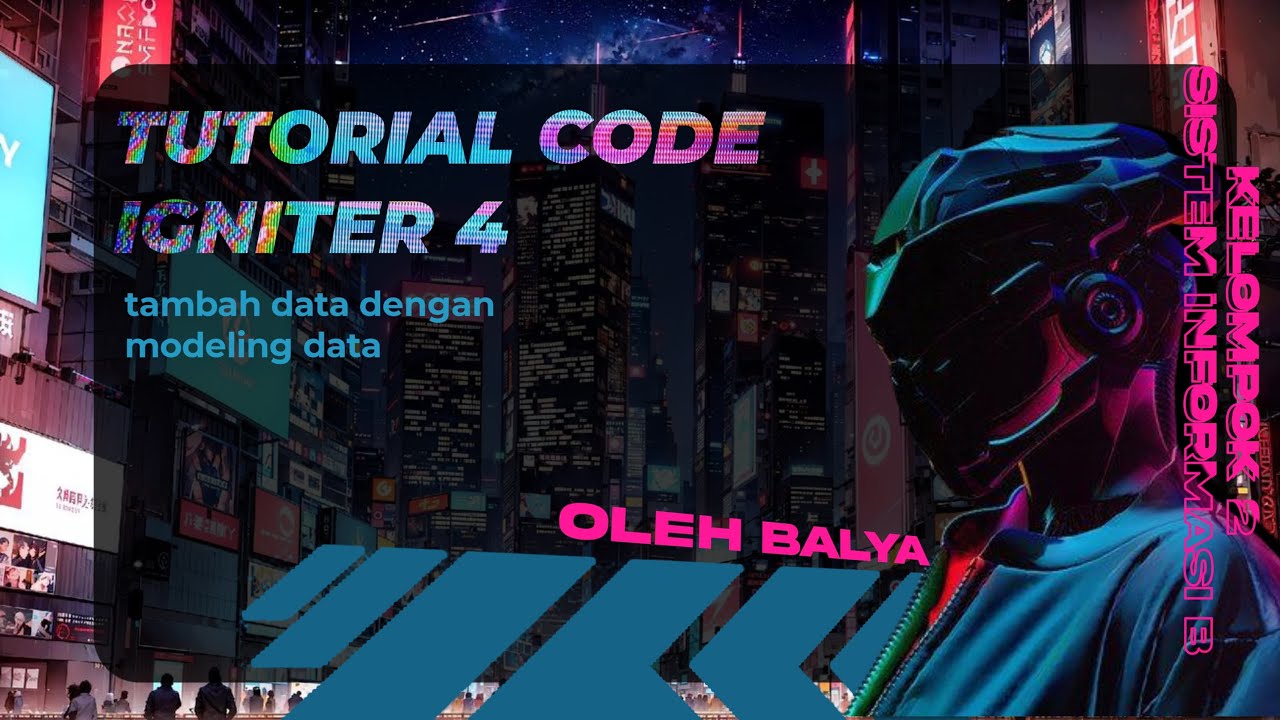 Tutorial CodeIgniter 4 : 18. Tambah Data dengan Modeling Data - YouTube