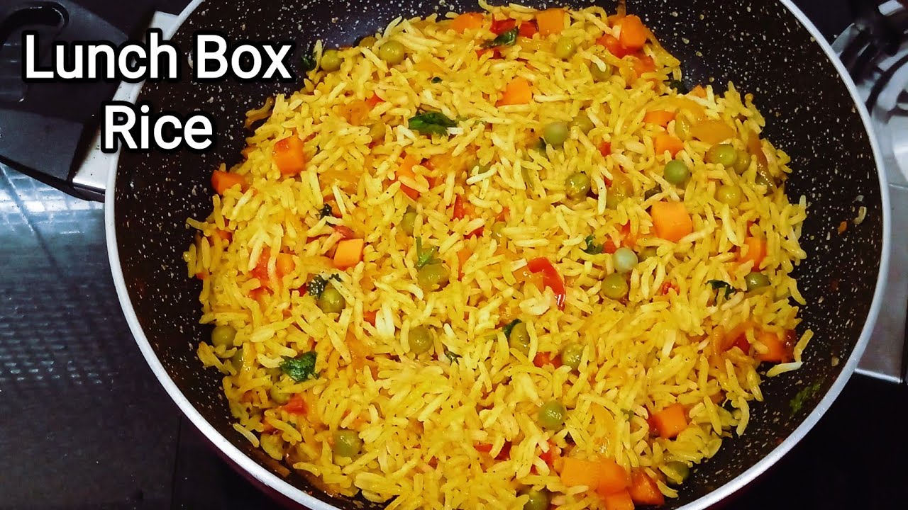 Quick and Easy Lunch Box Recipe | Lunch Box Rice Recipe | Healthy Rice ...