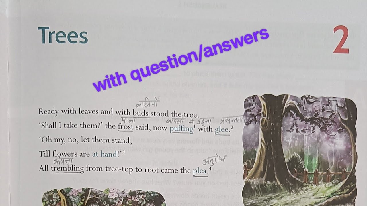 "Trees" #question/answers # Real # English # Viva#Reader # language and ...