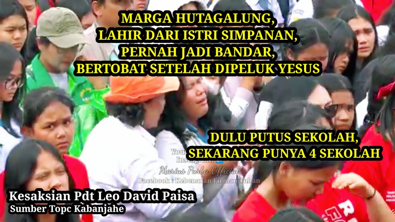 KESAKSIAN PDT LEO DAVID PAISA HUTAGALUNG - LAHIR DARI ISTRI SIMPANAN ...