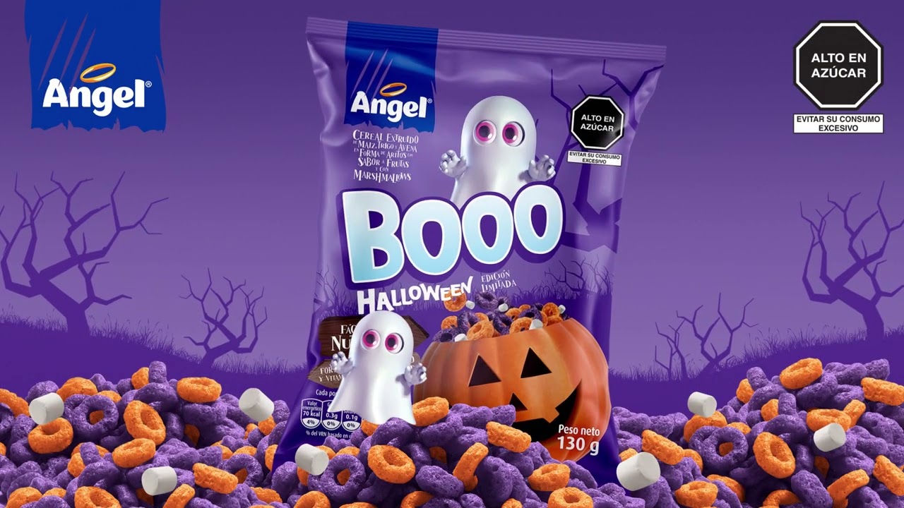 Prueba los nuevos cereales Ángel, escalofriantemente deliciosos 👻 - YouTube