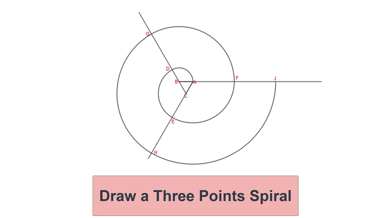 Draw three points SPIRAL - YouTube