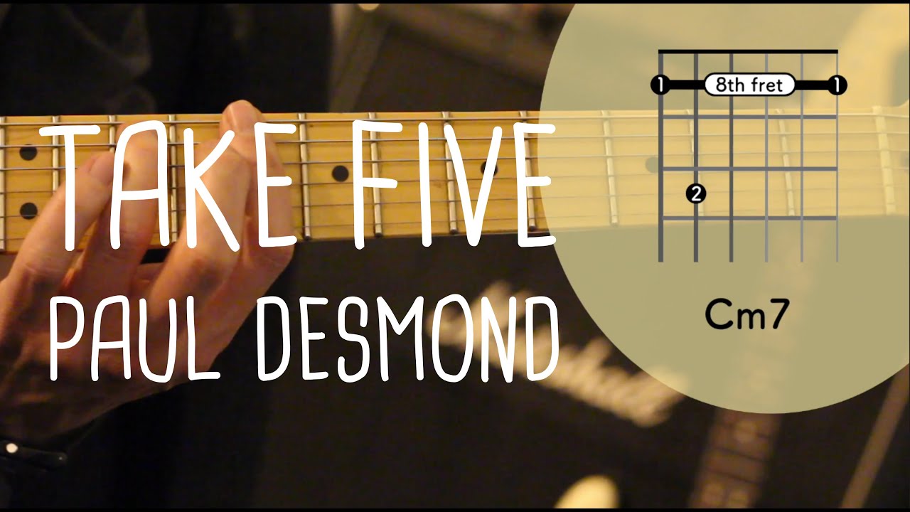 Guitar lesson | Jazz | How to play the chords of Take Five by Paul ...