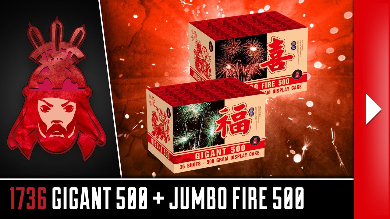 1736 Gigant 500 + Jumbo Fire 500 - Geisha - Vuurwerkmania - (OFFICIAL ...
