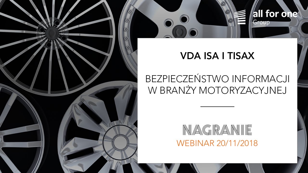 VDA ISA i TISAX bezpieczeństwo informacji w branży motoryzacyjnej - YouTube