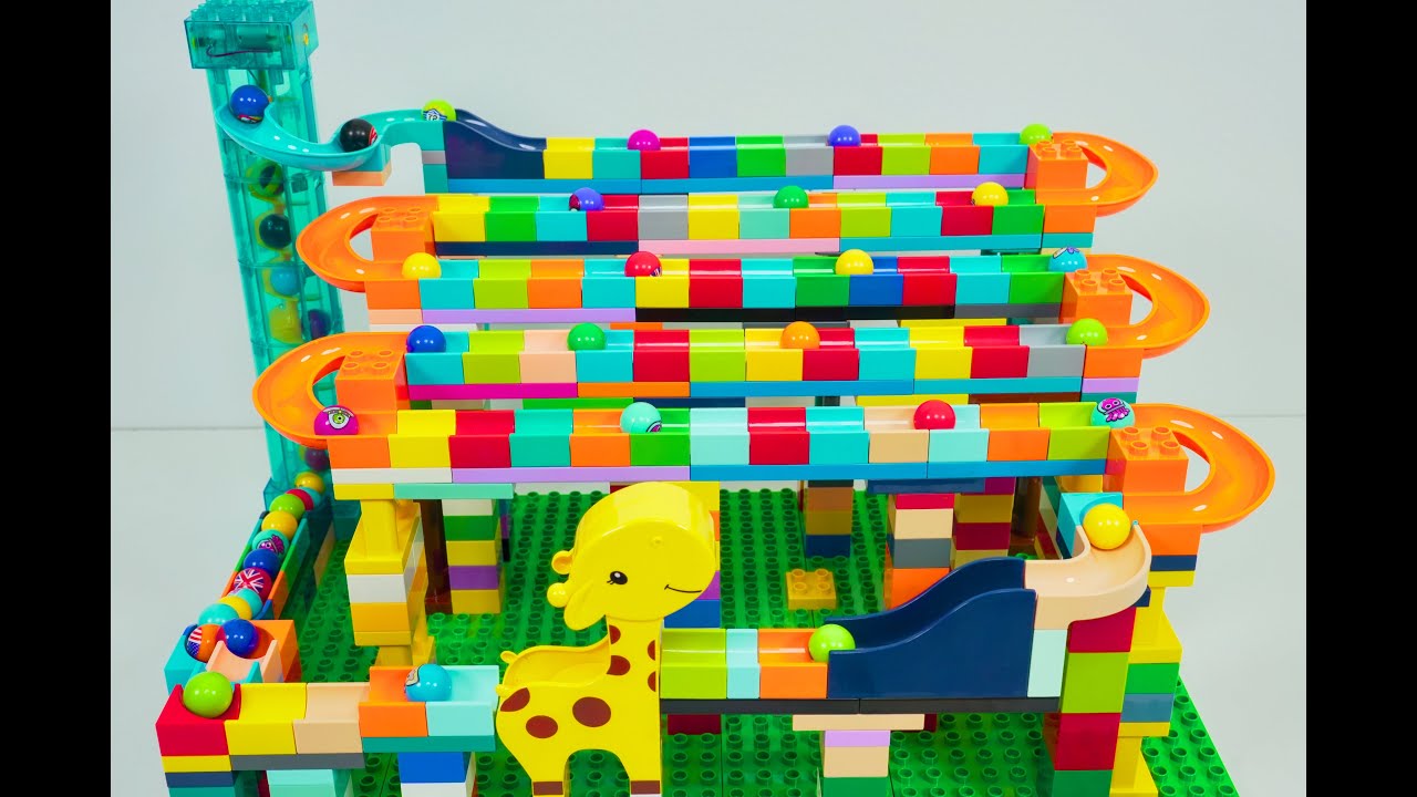 Marble Run Race LEGO Combination | Vtech Marble Rush ASMR - YouTube