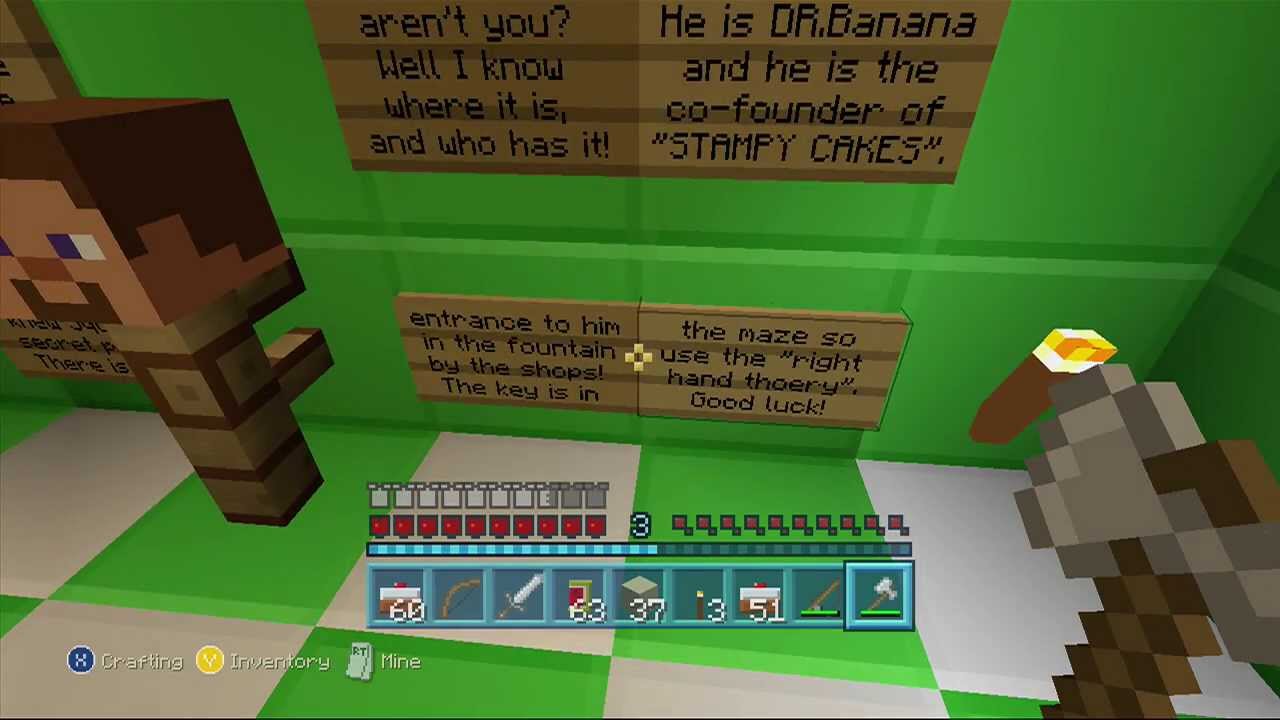 Minecraft Xbox Quest for Stampy's Cake Ep.3: Ew Stinky Sewers! - YouTube