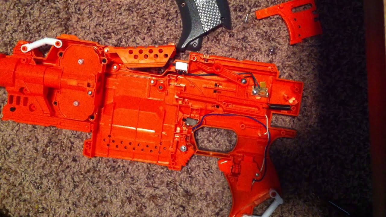 Nerf Stryfe: Lock Removal Guide (No Rewiring needed!) - YouTube