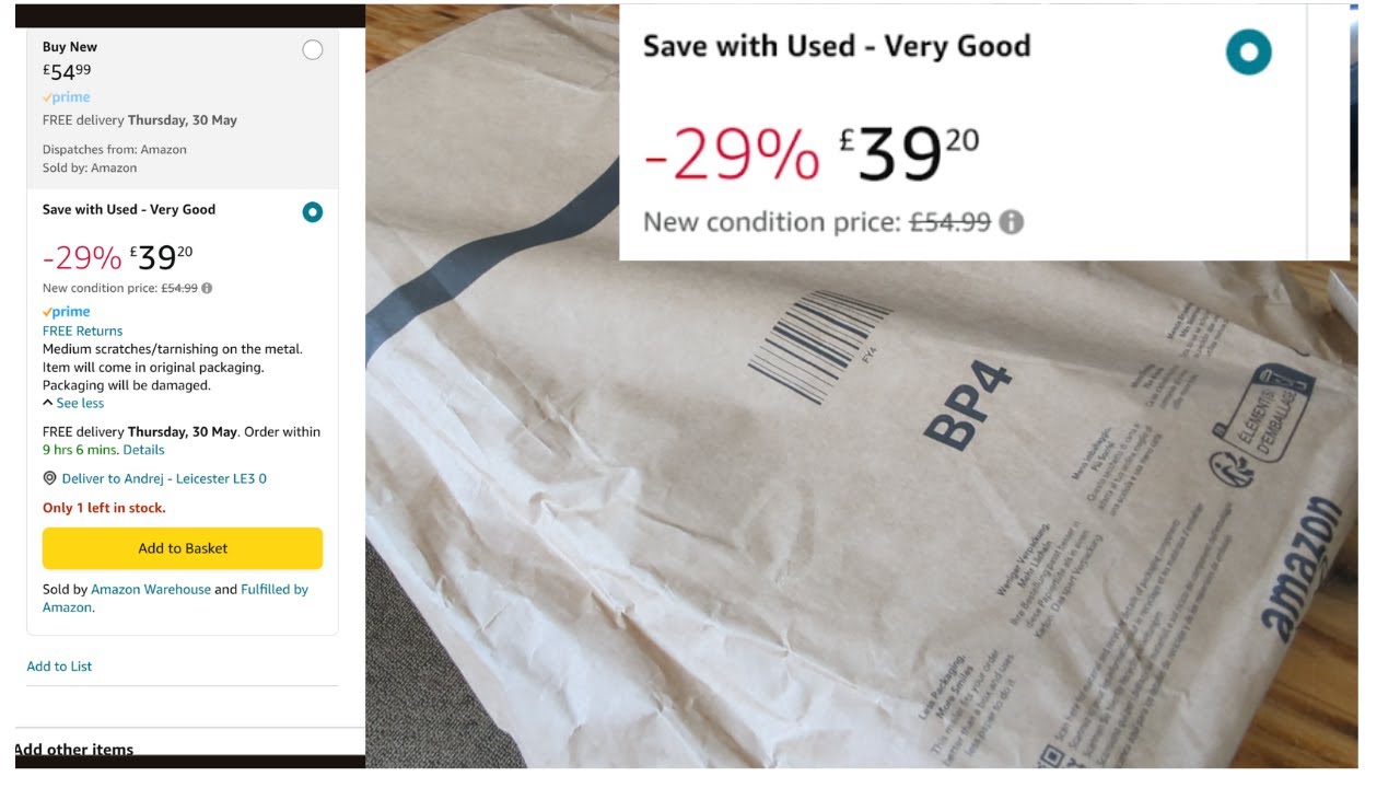 Amazon used very good condition UK, item unboxing and testing - YouTube