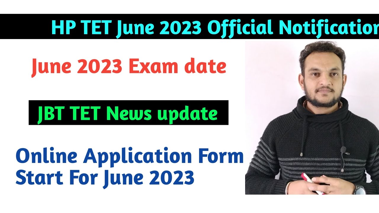 HP TET June 2023 official Notification out | Hpbose official ...