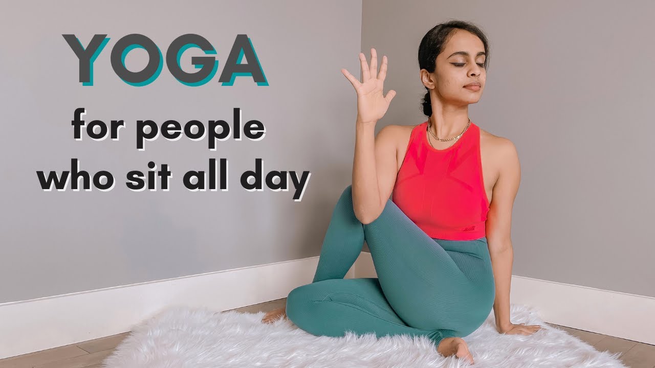 10 min Yoga For People Who Sit All Day | Relief from sitting - YouTube