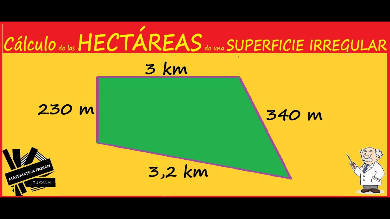 Cómo CALCULAR HECTÁREAS de un TERRENO IRREGULAR - YouTube