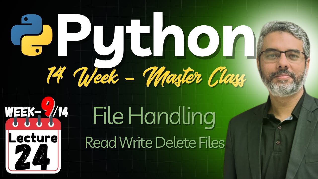 Python Master Class Lecture 24 Python File Handling Read And Write