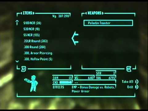 Fallout: New Vegas | Unique Melee Weapon: "Paladin Toaster" - YouTube