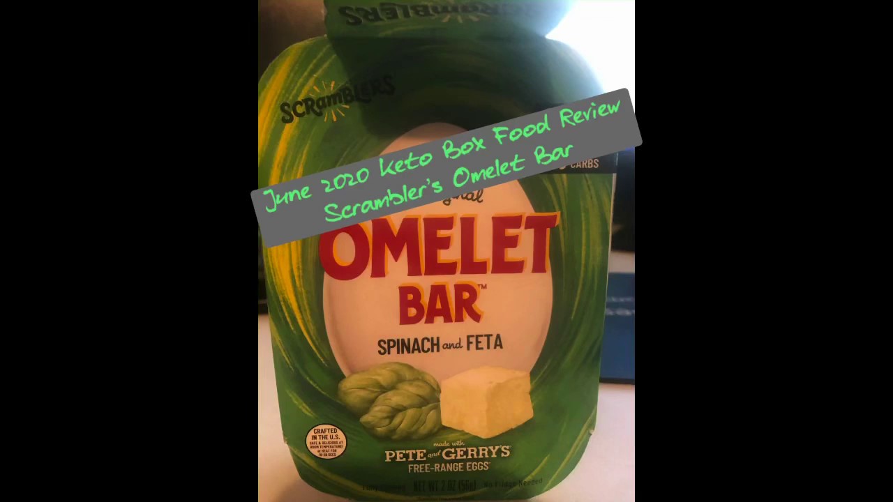 June 2020 Keto Box Food Review: Scrambler's Omelet Bar (Spinach & Feta ...