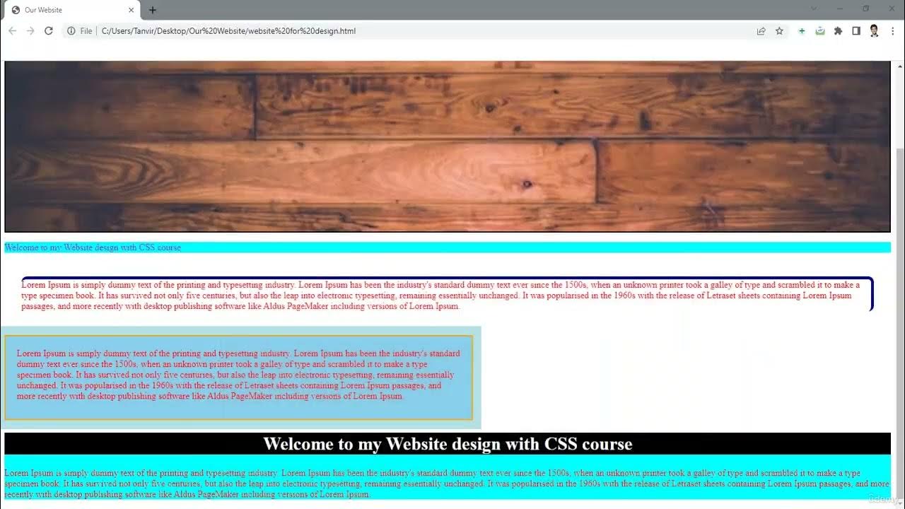 15 Text design with CSS on the website design part 1 - YouTube