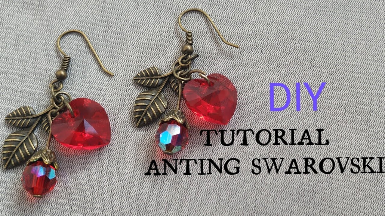 DIY TUTORIAL ANTING SWAROVSKI - YouTube