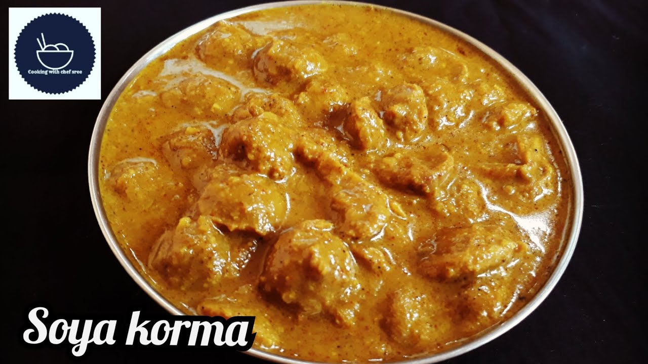 #lockdownrecipe #soyakorma Soya korma recipe/ Soya chunks korma recipe ...