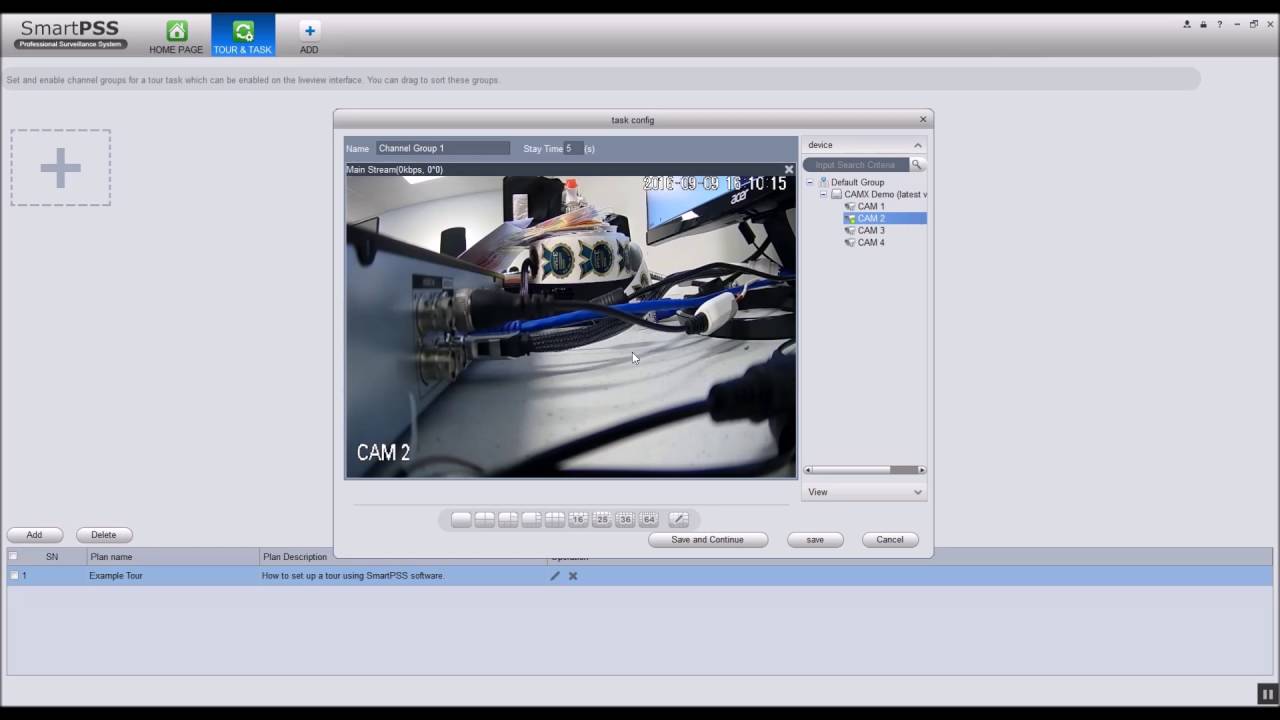 Create A Camera Tour Using The SmartPSS Software - YouTube