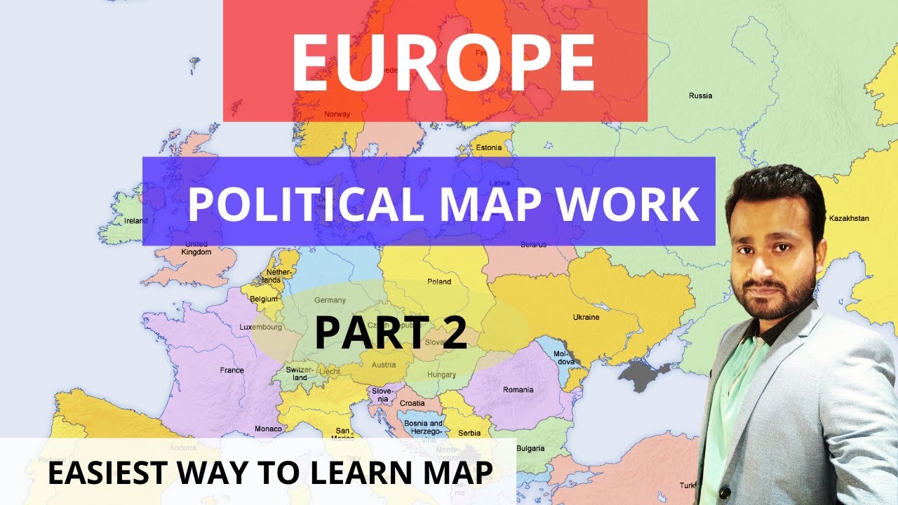 Best way to Learn Map - Europe Political Map | Europe ka map kaise ...