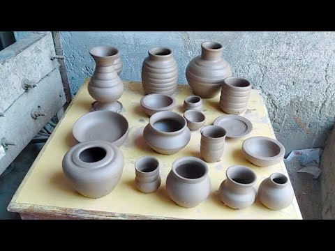How to make small clay pots | मिट्टी के छोटे बर्तन कैसे बनाएं | mini ...
