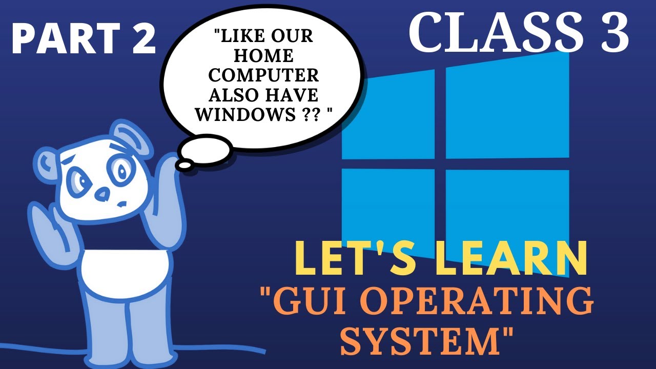 LESSON 2 GUI OPERATING SYSTEM( Class 3 Computers) ICSE Syllabus (PART 2 ...