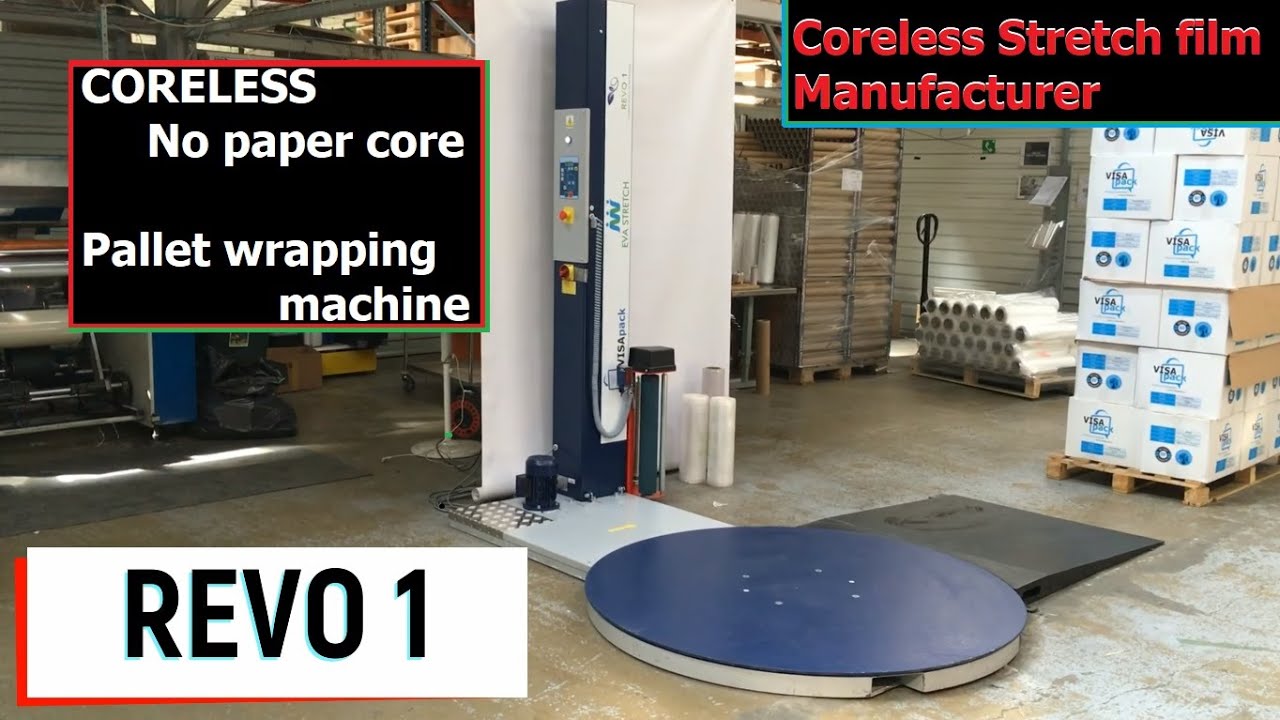 Coreless stretch film wrapping machine, no core. More Eco-friendly ...