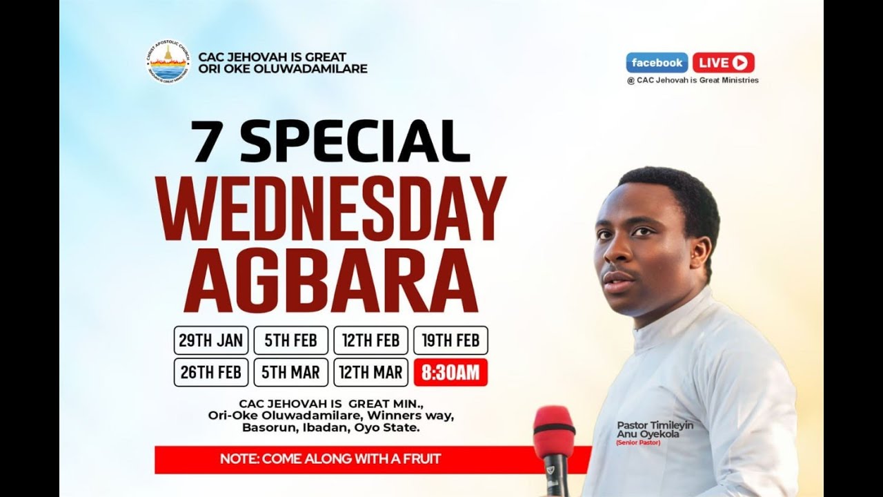 WEDNESDAY AGBARA || ORI-OKE OLUWADAMILARE || 05-03-2025 || - YouTube