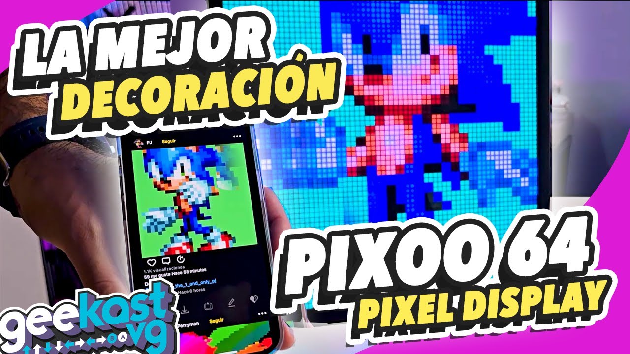 Mini reseña PIXOO 64 LED Display ¡La mejor DECORACIÓN Gamer! - YouTube