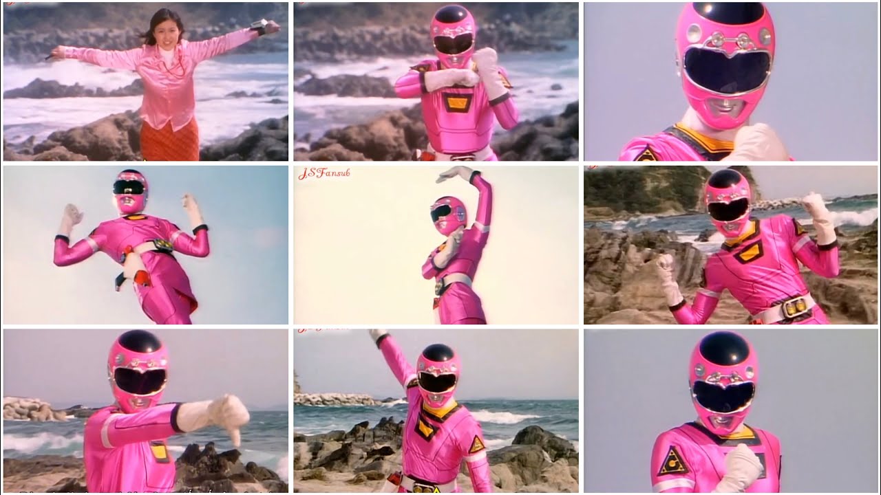 Carranger Pink Raccer(Yoko Yagami) Vs P.P.Rappa - YouTube