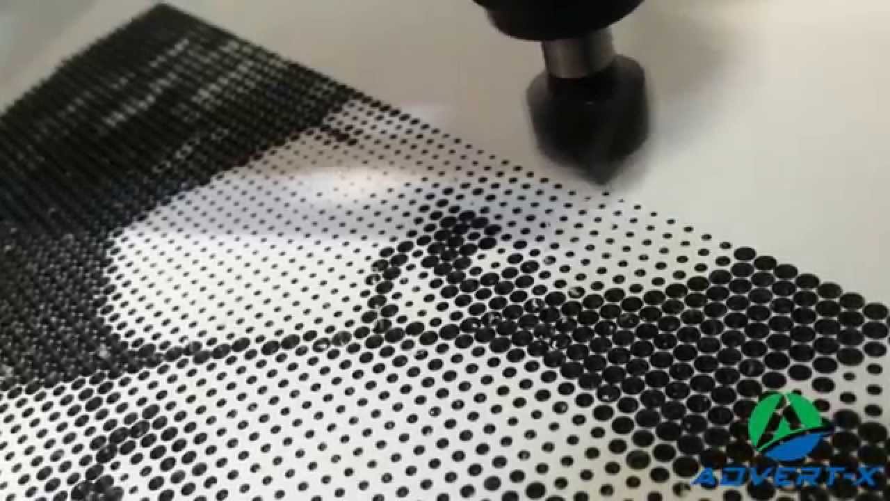 Tablou Tehnica Halftone CNC router - YouTube