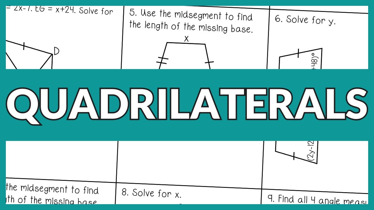 Intro to Quadrilaterals and Trapezoids Lesson for High School Geometry ...