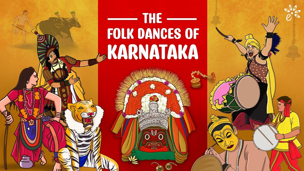 Folk Dances of Karnataka – A Visual Journey Through Tradition - YouTube