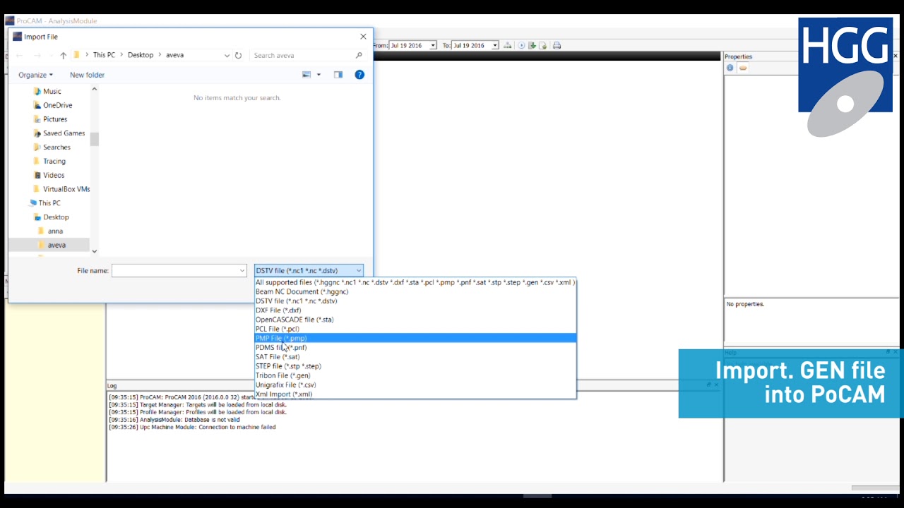 Connecting AVEVA Marine to HGG ProCAM - YouTube