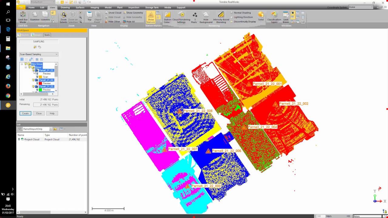 Trimble Realworks - Sampling Tool - YouTube