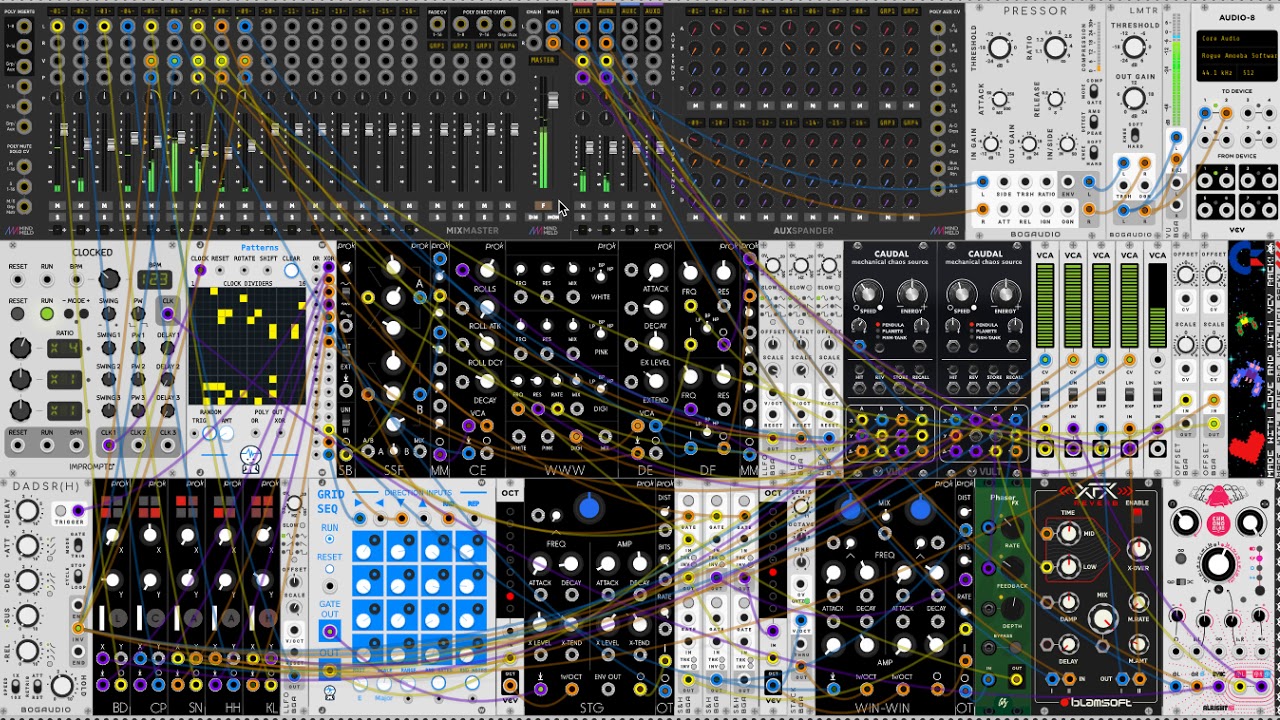 Used all the Prok Modular stuff to make this. - VCV Rack - YouTube