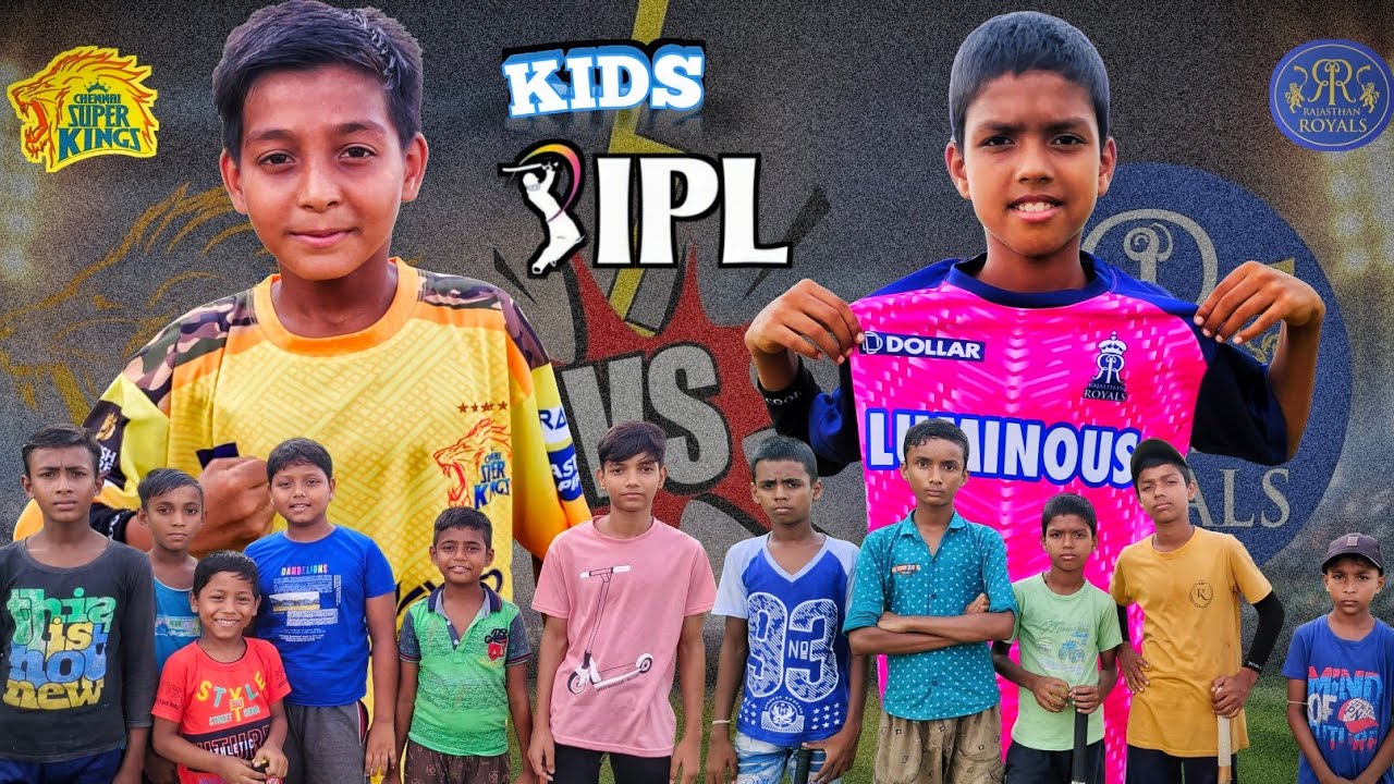 KIDS IPL CSK vs RR MATCH | Kids IPL Full Match #cricket - YouTube