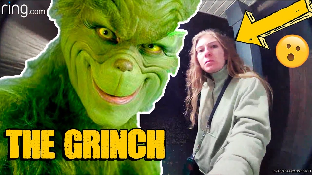 The Grinch Who Stole Christmas (Caught on Ring Doorbell) - YouTube