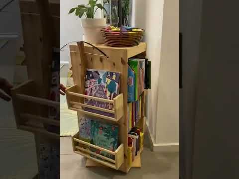 IKEA HACK: How to make a rotating bookshelf using Trofast units - YouTube