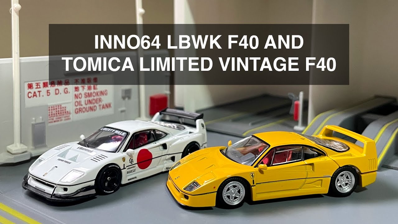 Inno64 Ferrari F40 LBWK & Tomica Limited Vintage F40 - YouTube