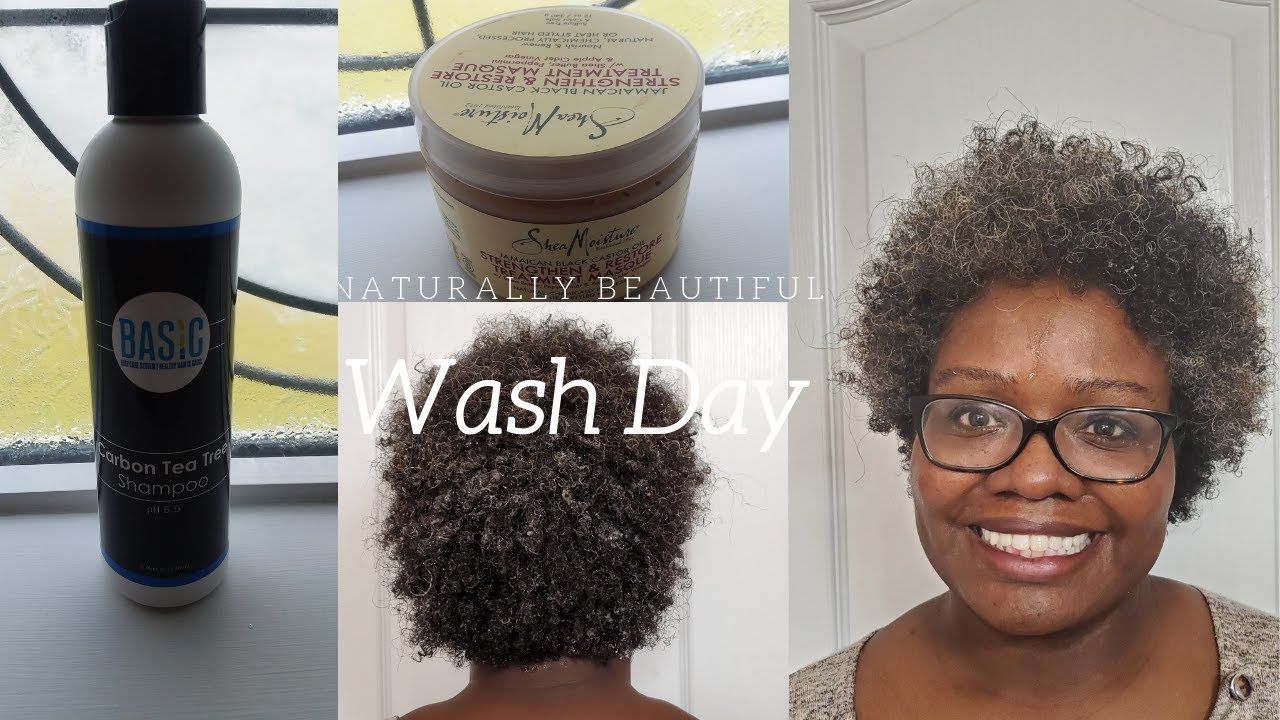 Wash Day! With Basic's Carbon Tea Tree Shampoo (9/9/2019) - YouTube