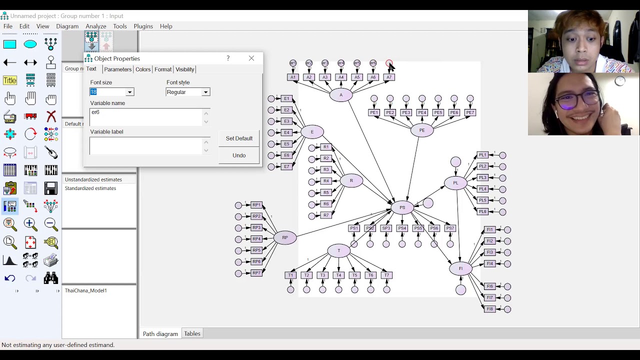How to run SEM in AMOS - YouTube