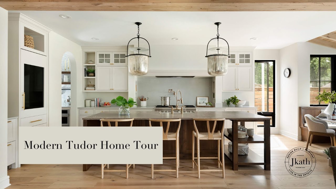 The Modern Tudor Home Tour - YouTube