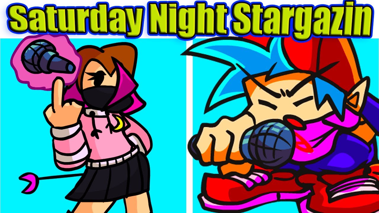 FNF Saturday Night Stargazin' | FULL WEEK FNF MOD HARD(VS Alien Girl ...