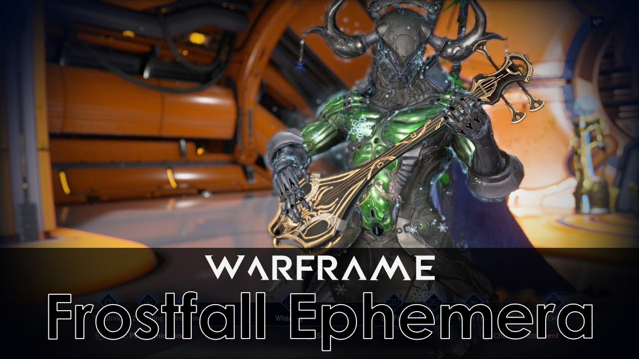 Warframe - Frostfall Ephemera - YouTube